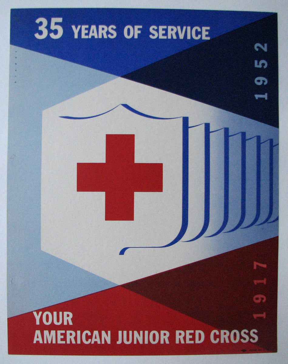 1952 Original Joseph Binder Jr. Red Cross Vintage Poster – Vintage ...